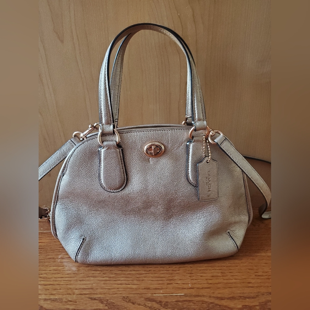 Coach Rose Gold Metallic Street Prince With Shoulder … - Gem